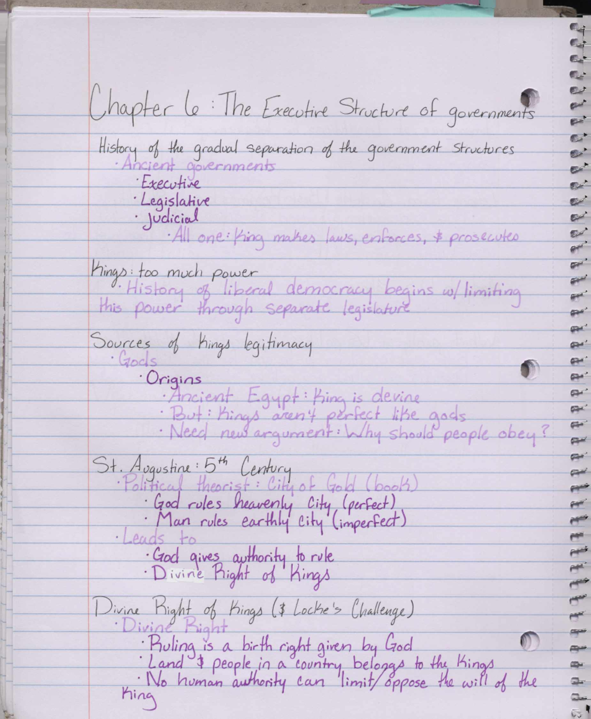 Chapter 6: The Executive Structure of Governments - POL 101 - Studocu