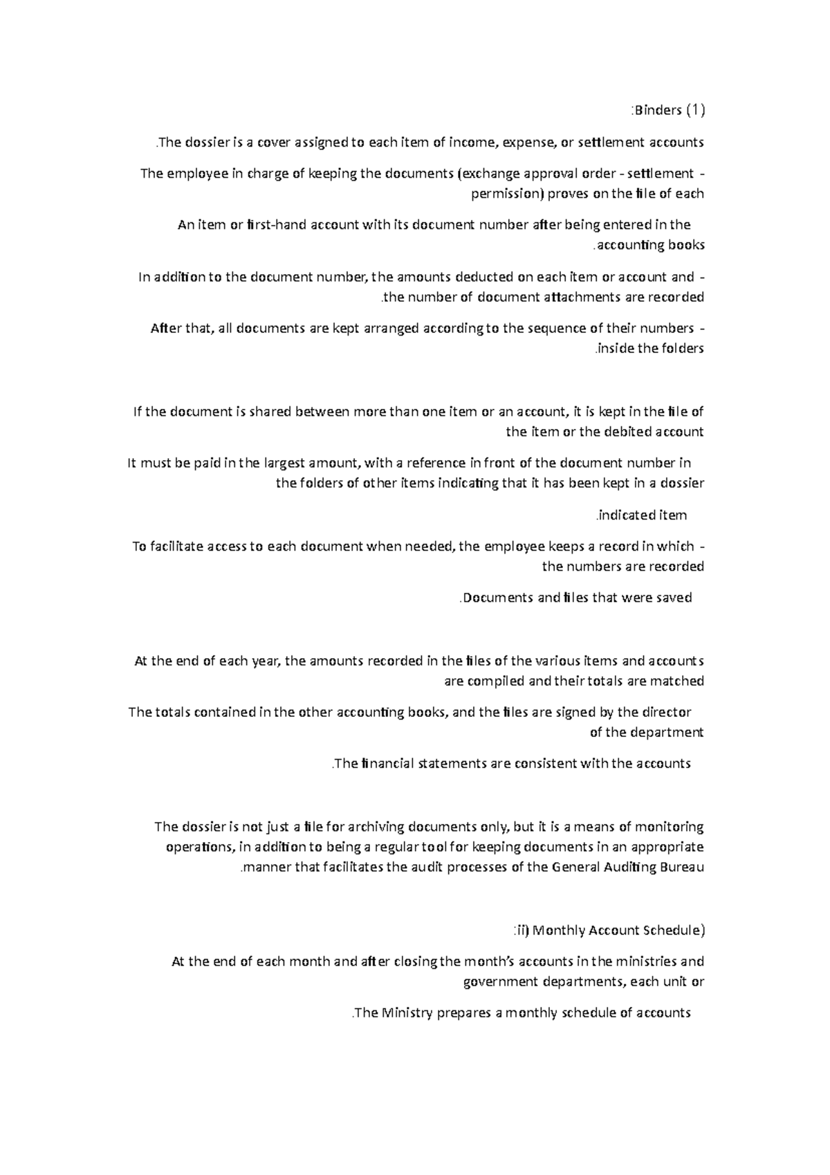 10 bnbbnb mnmnb mnbnmnn nmnm mnbmnm - :Binders )1 ( .The dossier is a ...