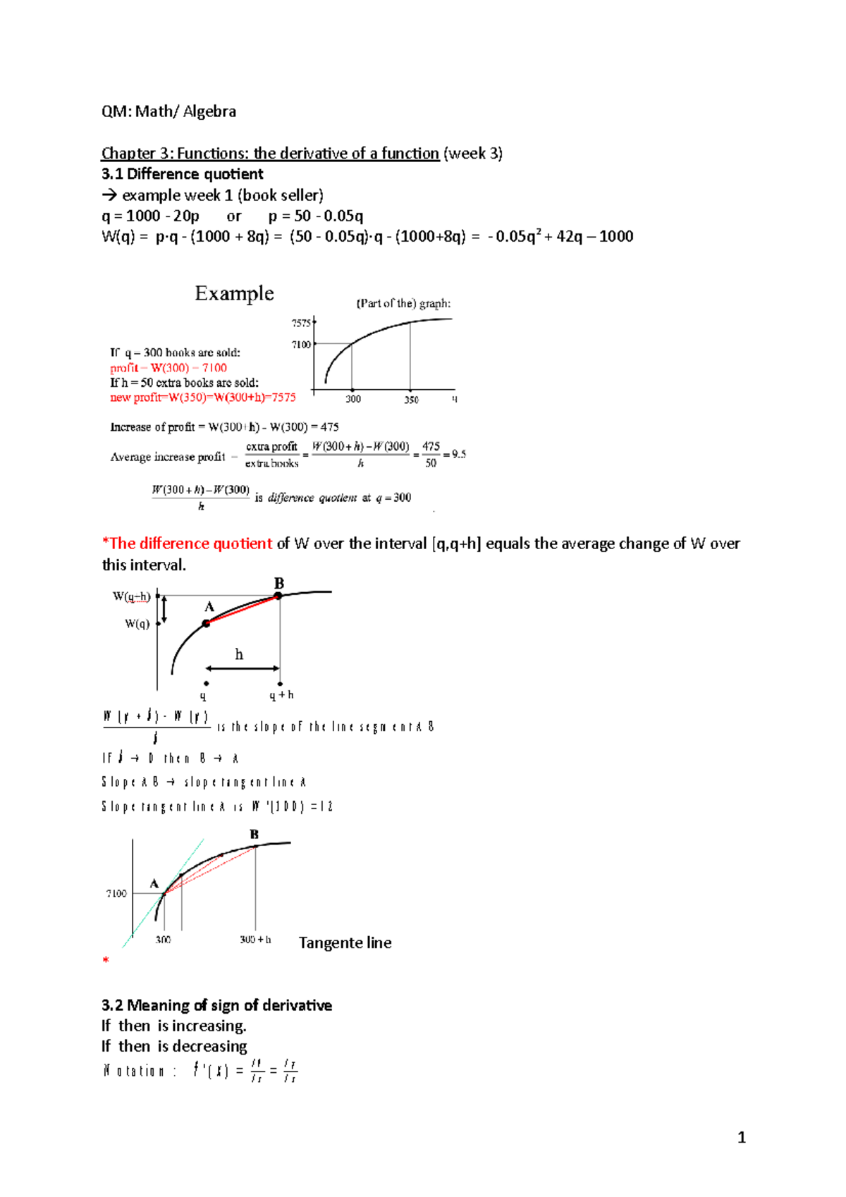 QM math - QM math - QM: Math/ Algebra Chapter 3: Functions: the ...