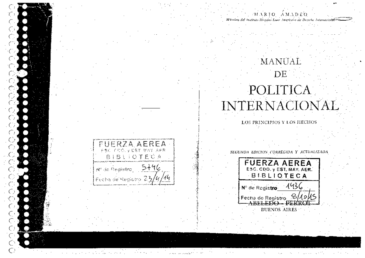 Manual de Política Internacional - Amadeo, Mario - Ov JJ \J m ÇAJ -' z ...