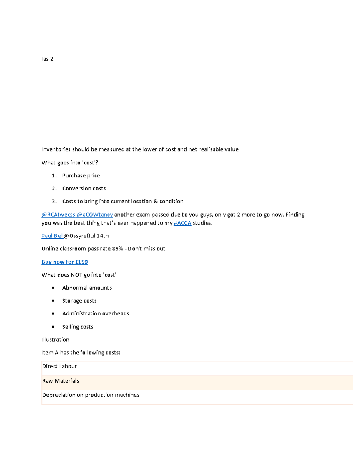 Ias 2 sundufu - STUDYB TEXT - Ias 2 Inventories should be measured at ...