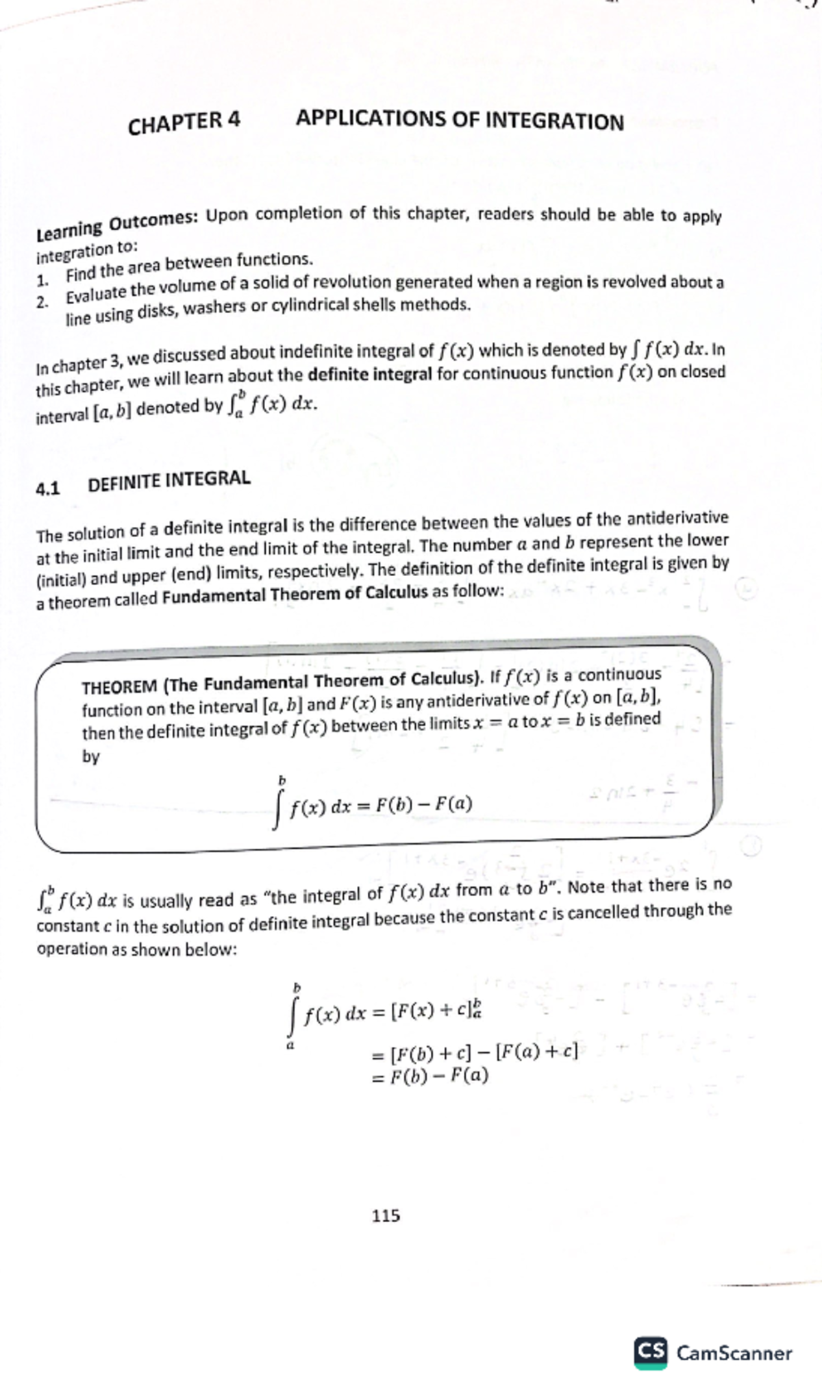 CHAPTER 4 of MAT093 INTEGRATION for mathematics - Foundation of ...