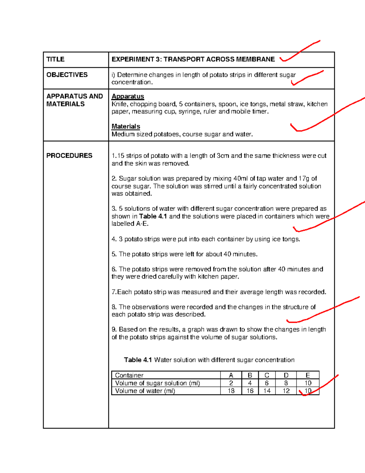LAB Report EXP 3 (SEM 1) ( Marked) - TITLE EXPERIMENT 3: TRANSPORT ...