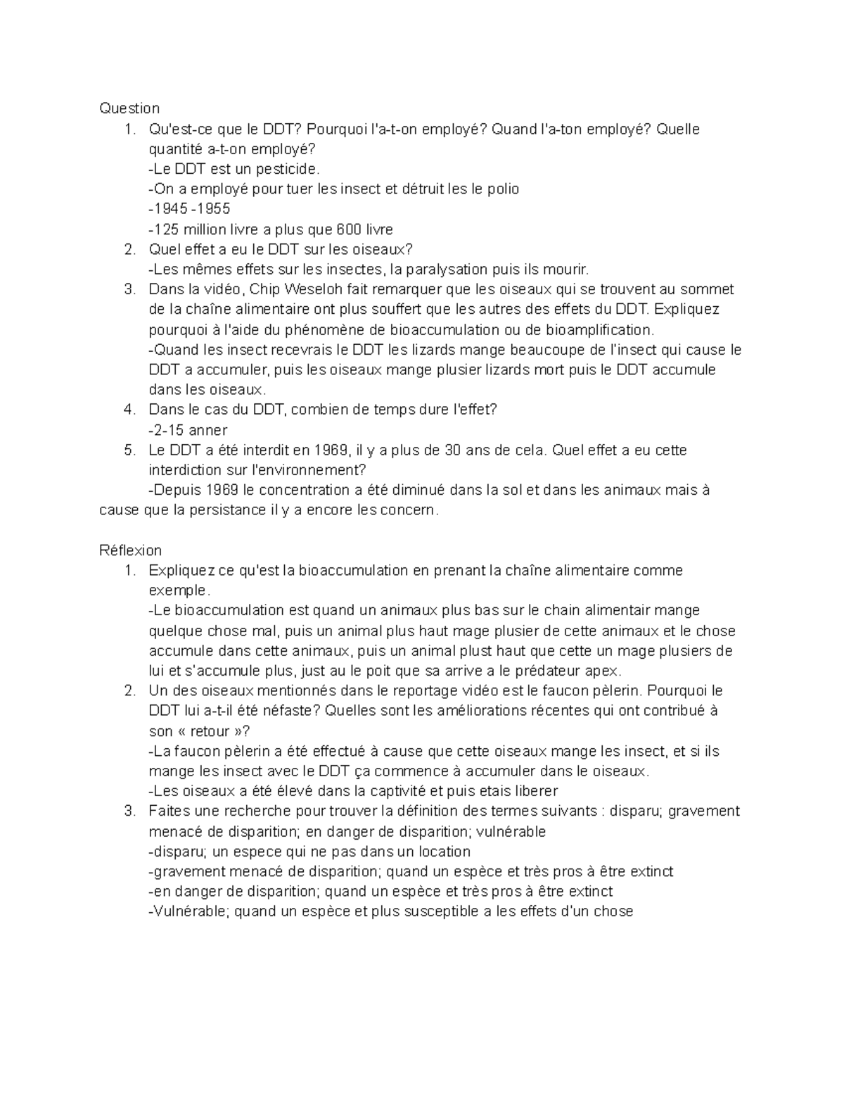 Le DDT - just to get downloads - Question 1. Qu'est-ce que le DDT ...