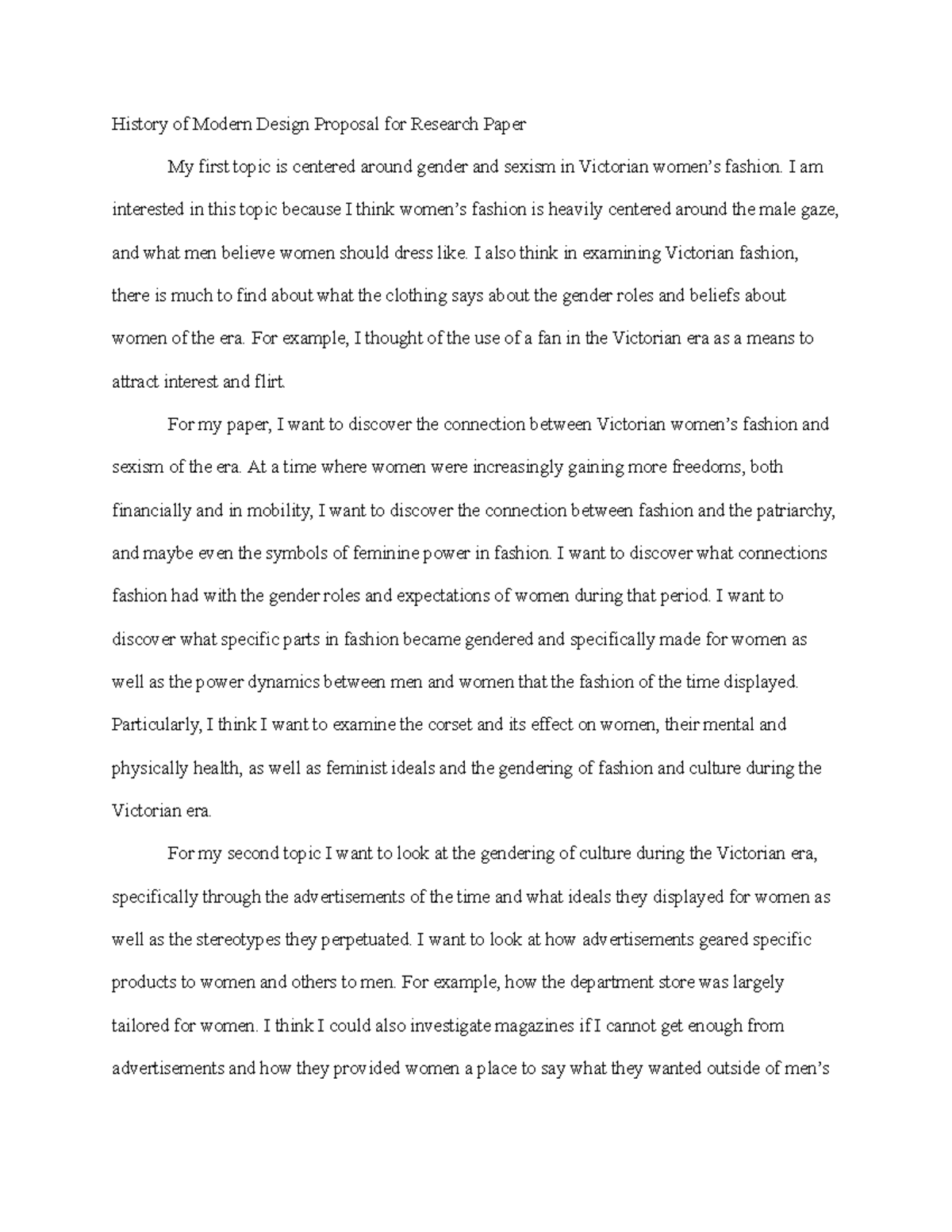History of Modern Design topic proposal - History of Modern Design ...