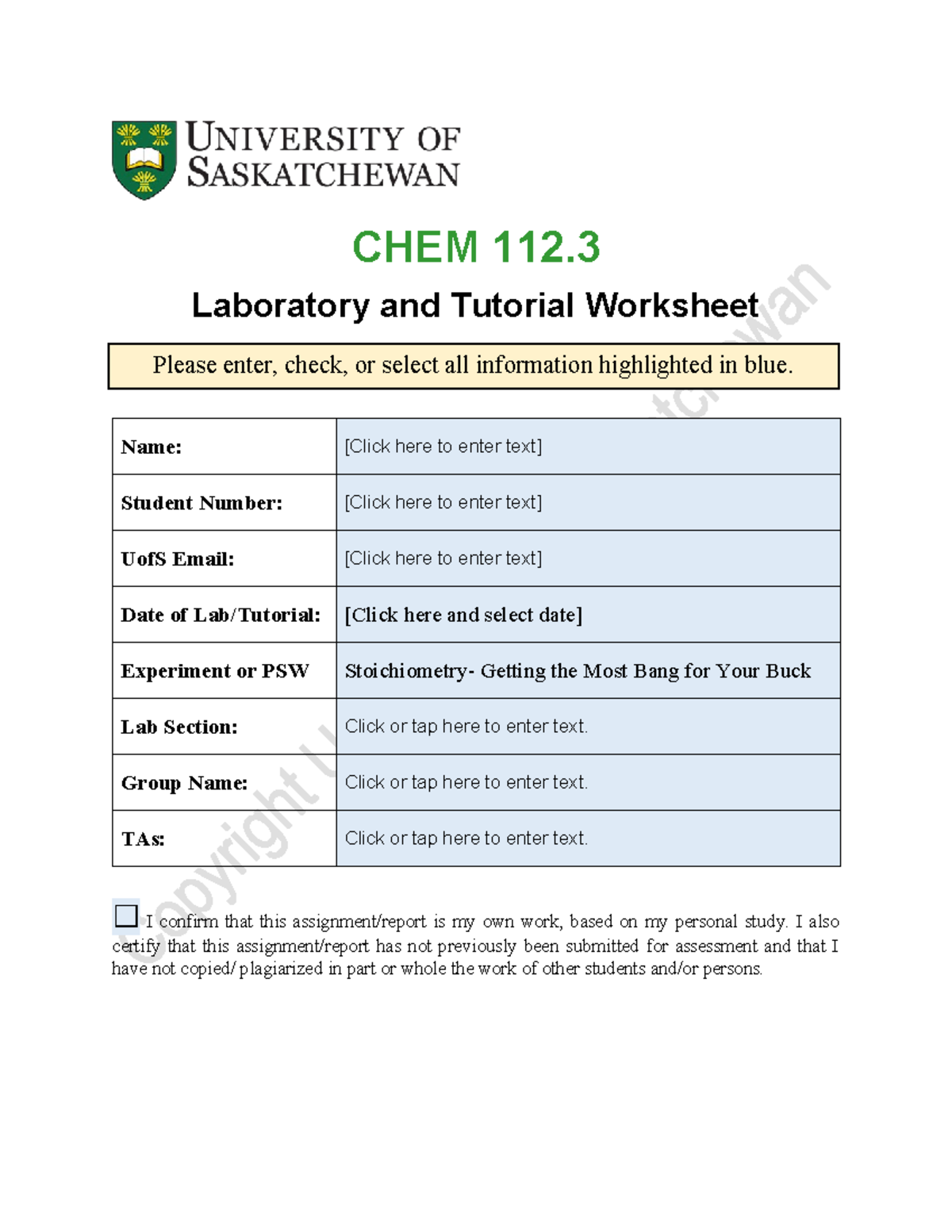 112-Ex3 Stoich- VA- Fillable doc-2024- Fri AFT - CHEM 112. Laboratory ...