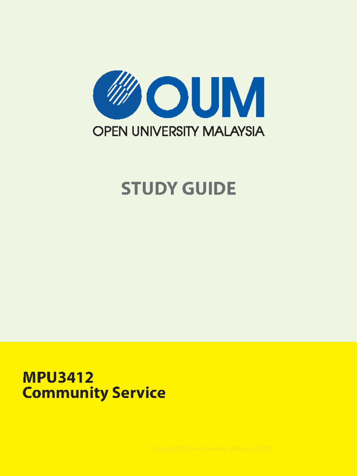 MPU3412 Community Service (SG) May18 (bookmark) - MPU Community Service ...