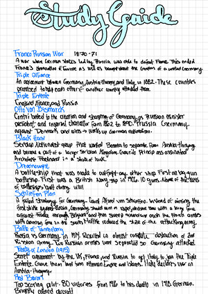 Lecture 5 - World War 1 Notes Dr. Michael Epple CRN 85272 - WOH 4240 ...