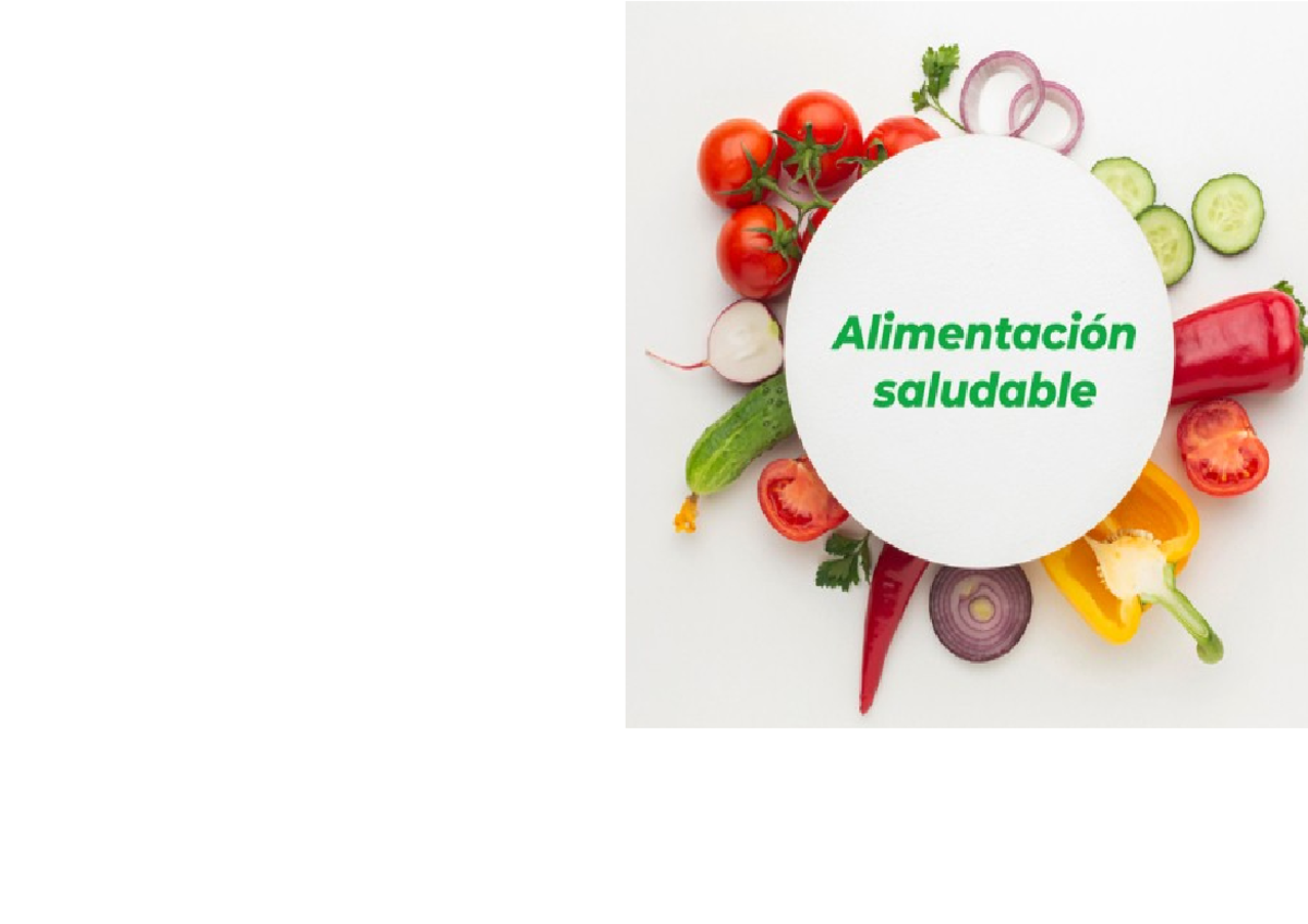 QUÉ ES LA Alimentación Saludable - ¿QUÉ ES LA ALIMENTACIÓN SALUDABLE ...