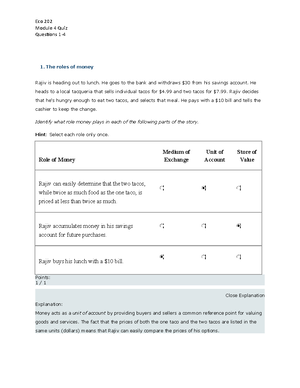 Module Five Quiz (ECO 202) - Module Five Quiz (ECO-202) Most economists ...
