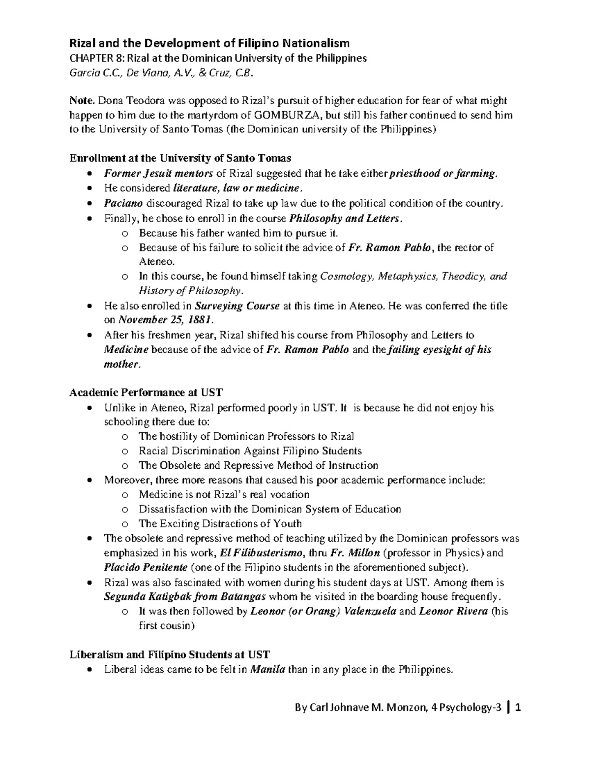 Rizal Chap8 - 3. Santiago Alvarez. Katipunan and the Revolution Memoirs ...