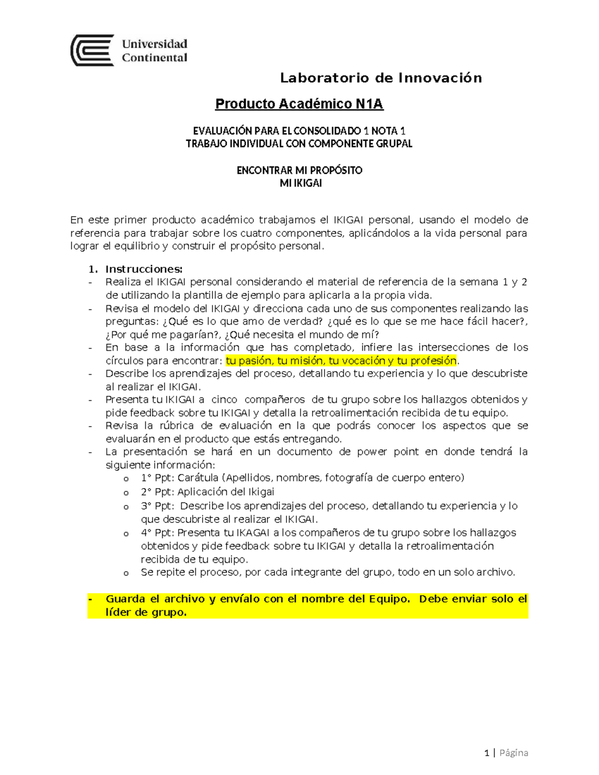 PA1a CONS1 NOTA1 - qfdasgthjuytj - Producto Académico N1A EVALUACIÓN ...