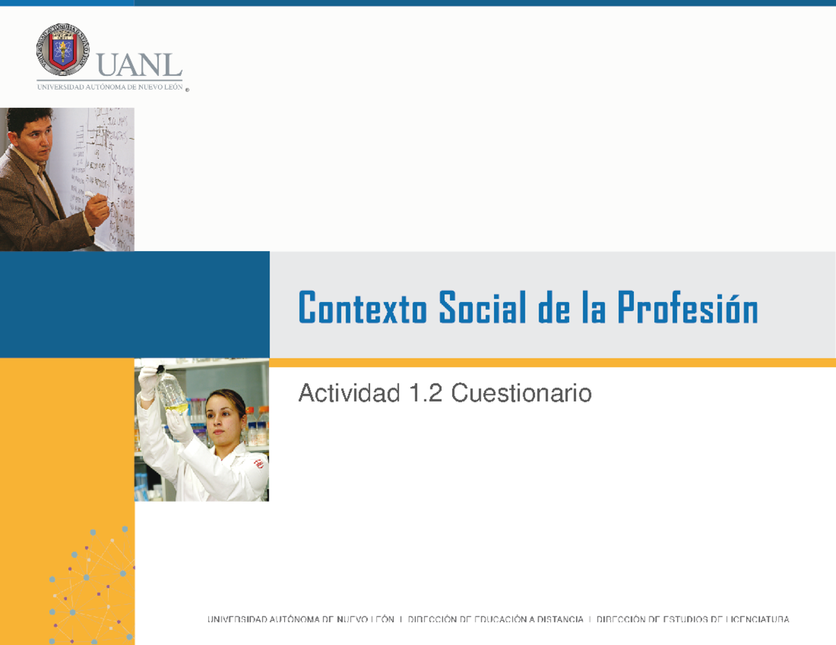 Actividad 1.2 NSRR - Trabajo 1.2 - Contexto Social de la Profesión ...