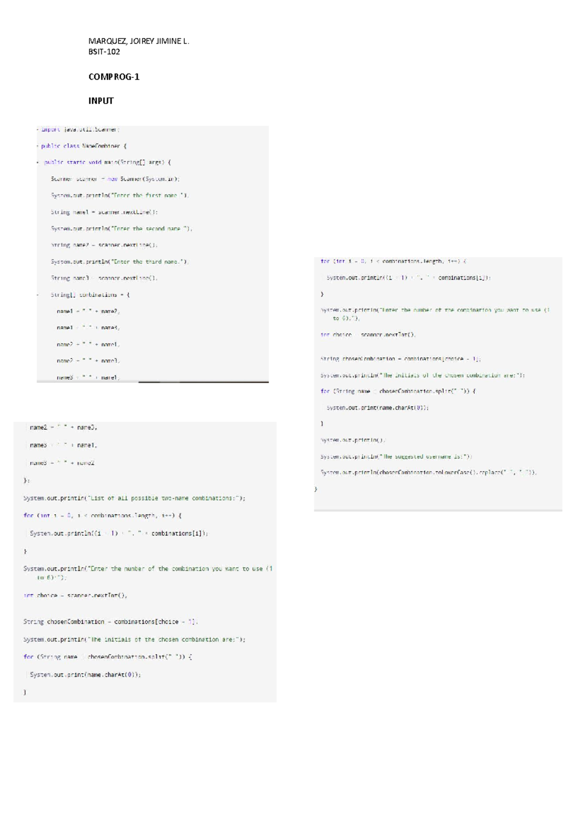 Comprog 30 - Bachelor of Science in Information Technology - MARQUEZ ...