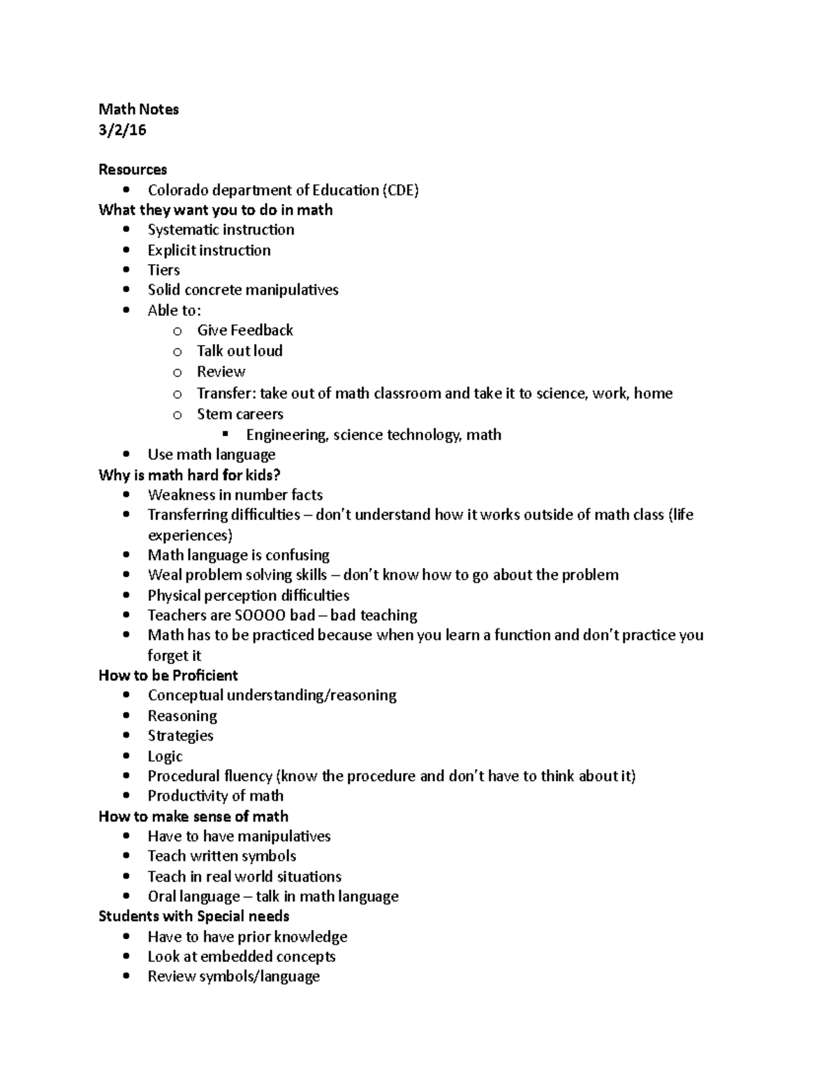 Math Notes Math Notes 3 2 Resources Colorado Department Of Education