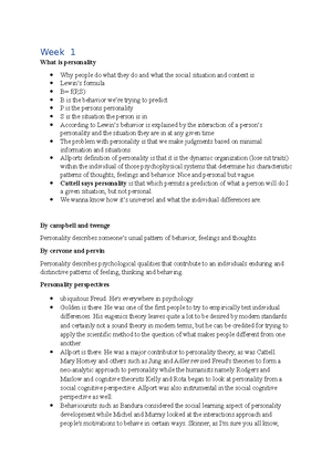 EXAM Notes - vce - PSYCHOLOGY UNIT 3/ EXAM NOTES 2019 TABLE OF CONTENTS ...