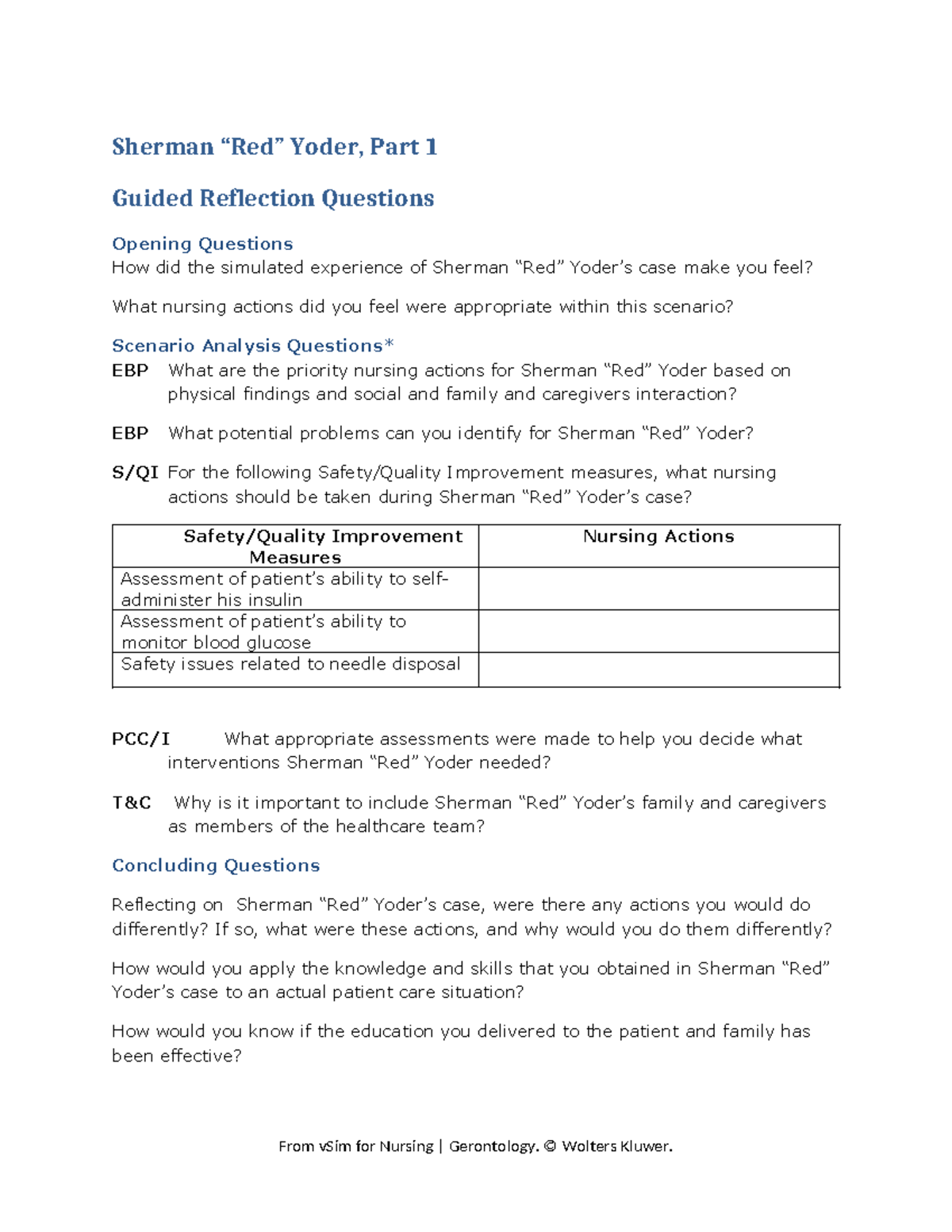 2 - GRQ - Sherman “Red” Yoder, Part 1 Guided Reflection Questions ...