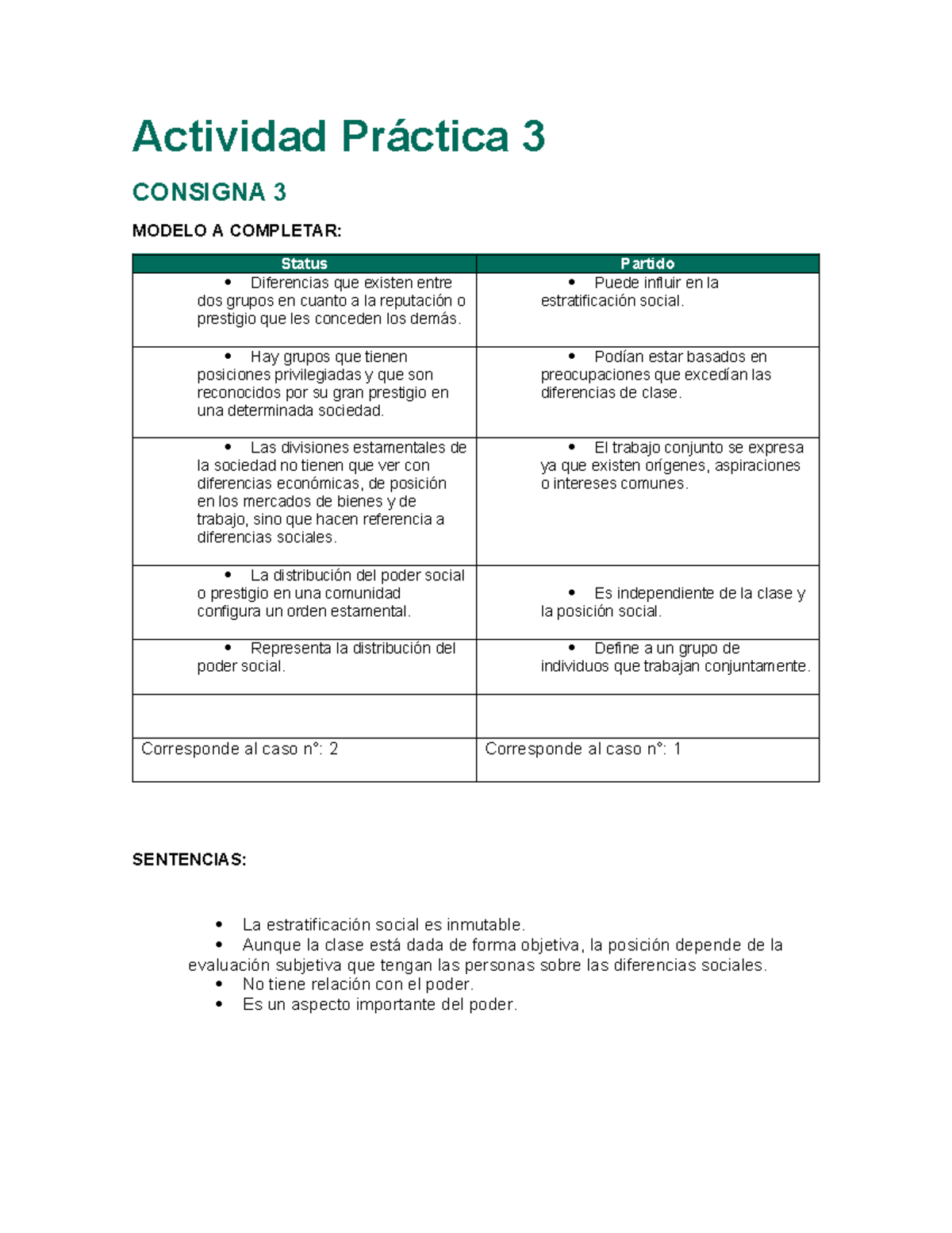 AP3 - Consigna 3 - ap3 - Actividad Práctica 3 CONSIGNA 3 MODELO A COMPLETAR: Status Partido ...