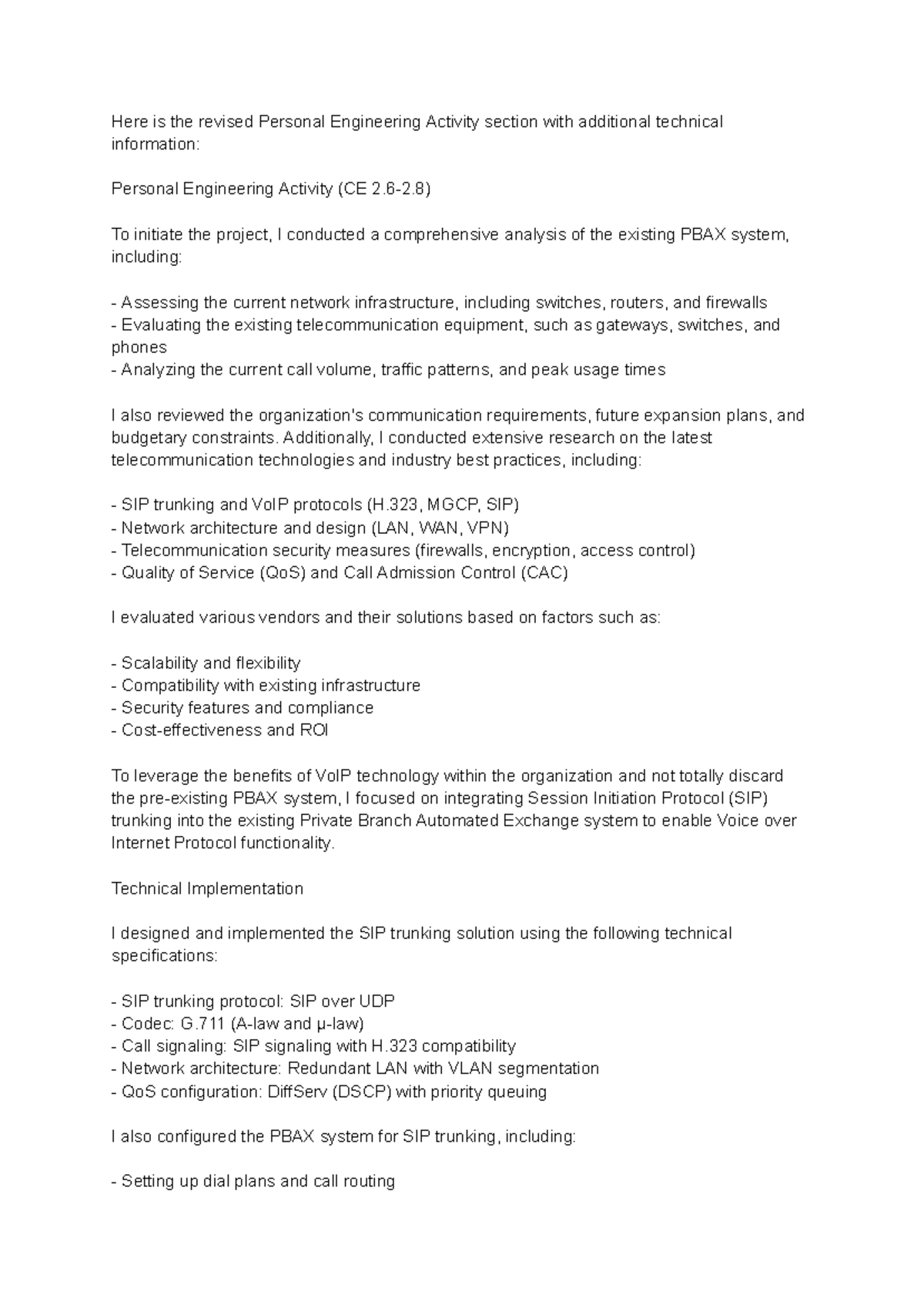 Copy of Edit Episode 2 - Here is the revised Personal Engineering ...