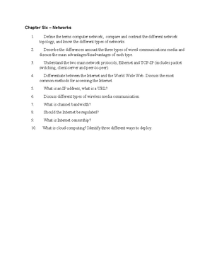 ITMG 100 Chapter One Review Guide - Chapter One – Introduction to ...