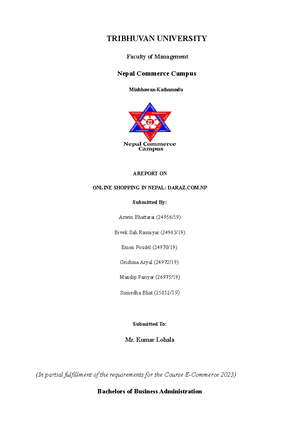 Java report - lab of java - A LAB REPORT ON JAVA-I By Ayush Shrestha Exam Roll No: 9802 ...