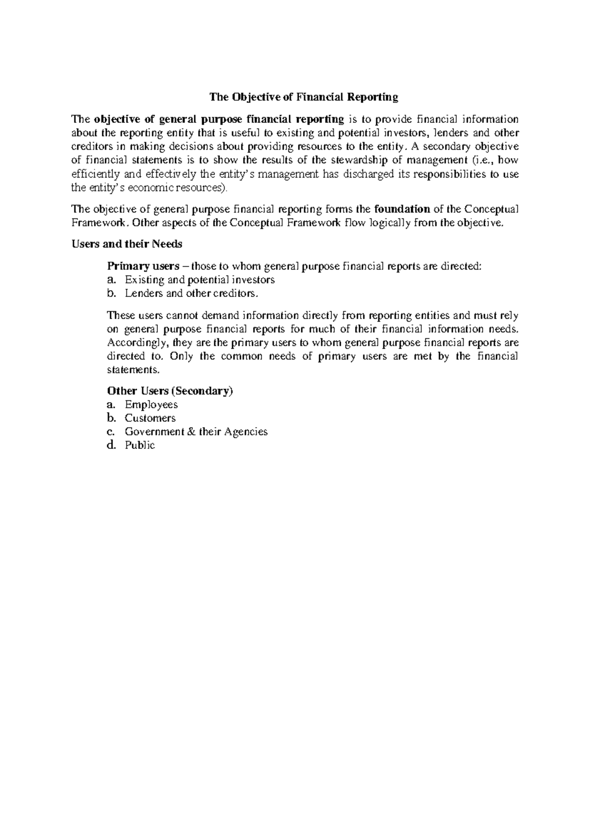 Conceptual Framework For Financial The Objective Of Financial conceptual-framework-for-financial-the-objective-of-financial