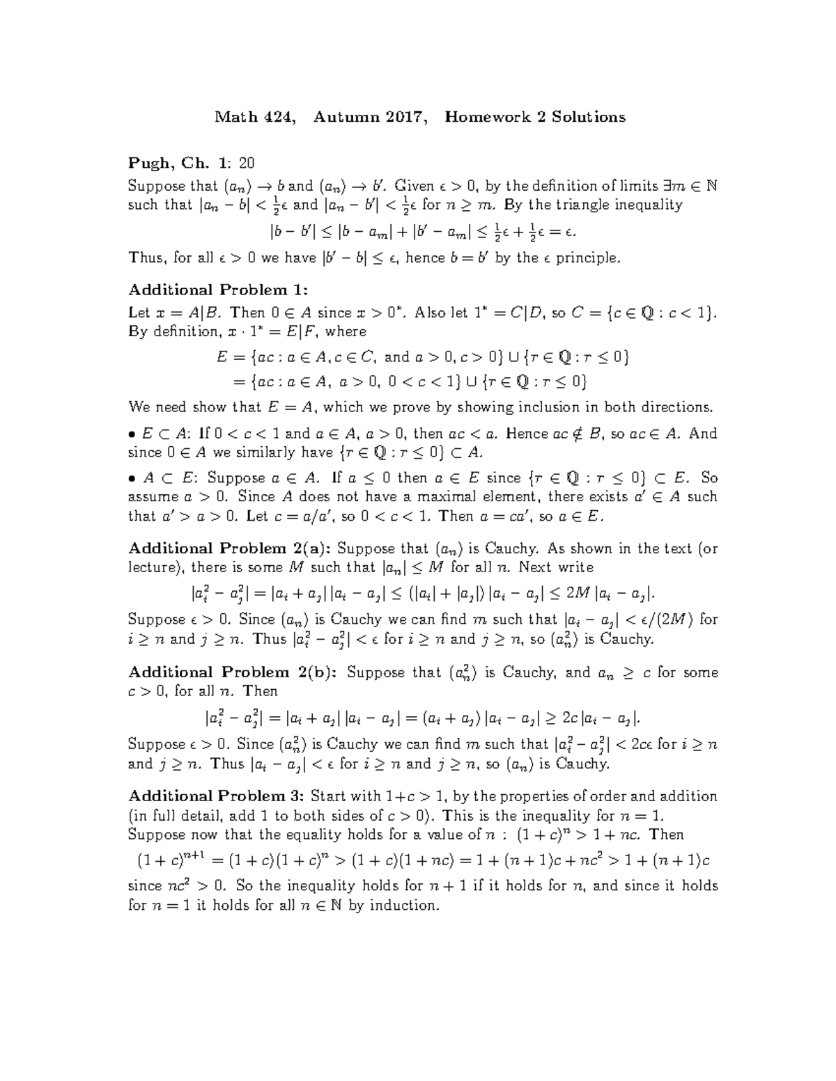 HW2solutions - MATH 424 MARIANNA HW SOLUTIONS - Math 424, Autumn 2017 ...