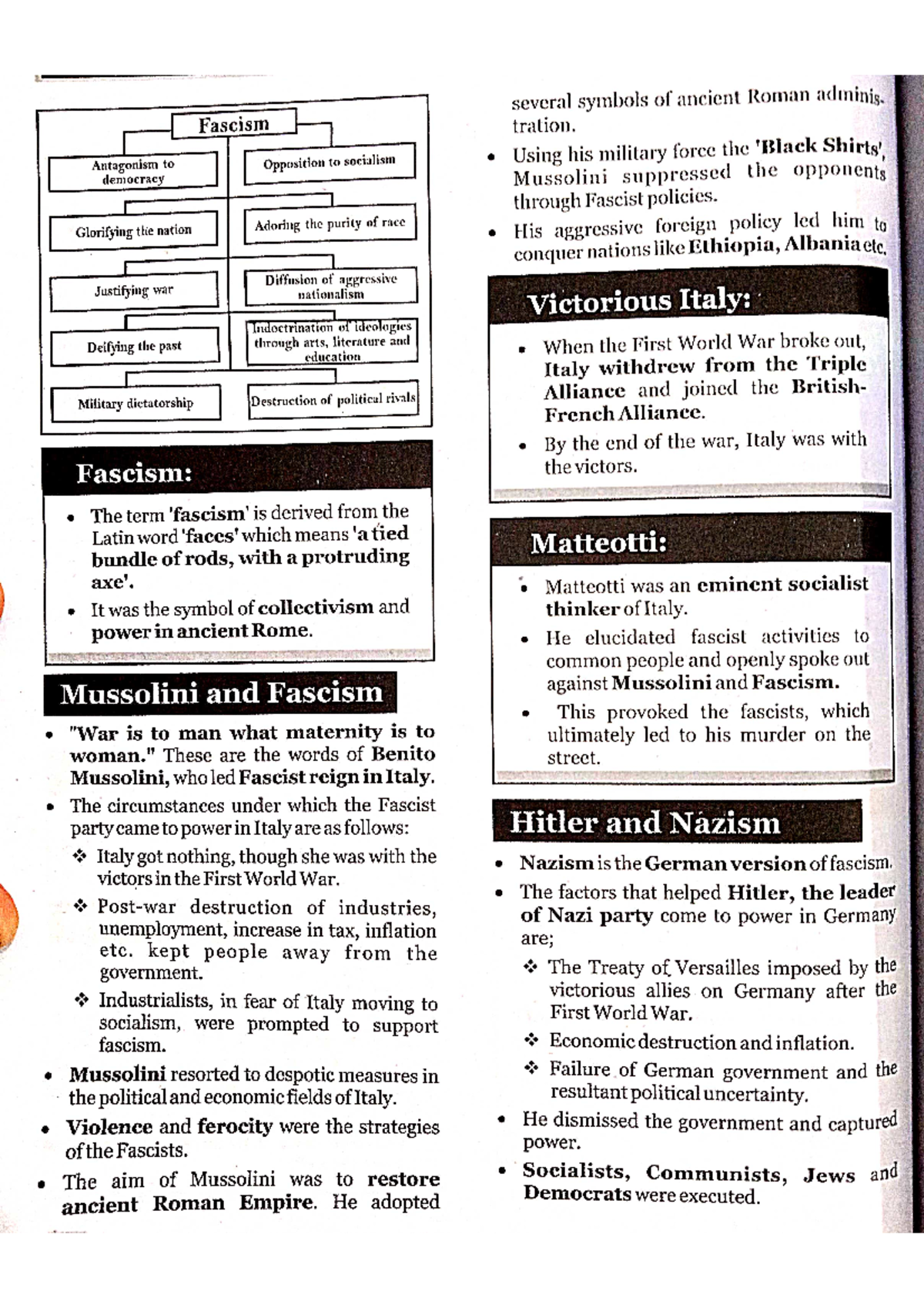 Fascism and Nazism part2 - History of Twentieth Century World - Studocu