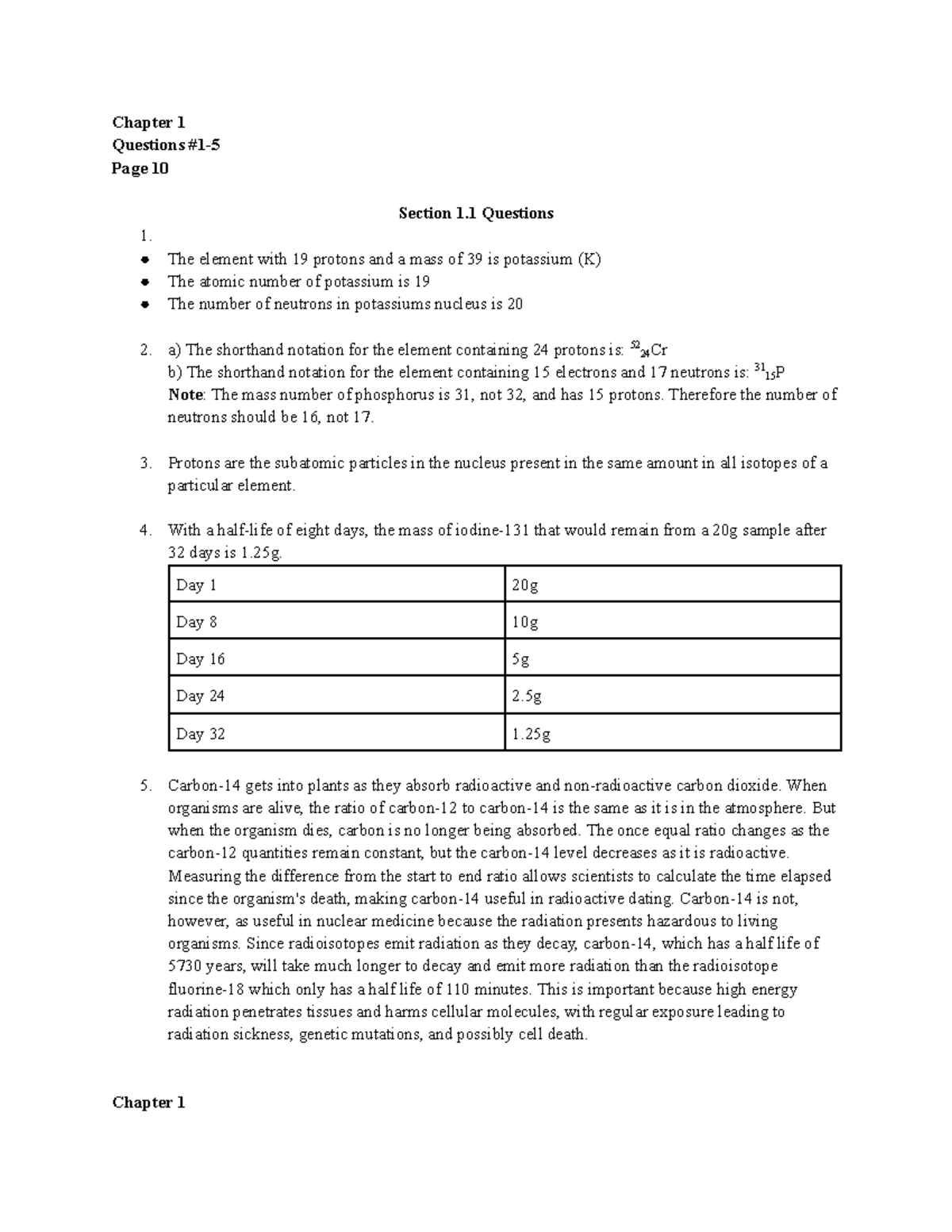 Biology Questions - Bio notes - Chapter 1 Questions #1- Page 10 Section ...