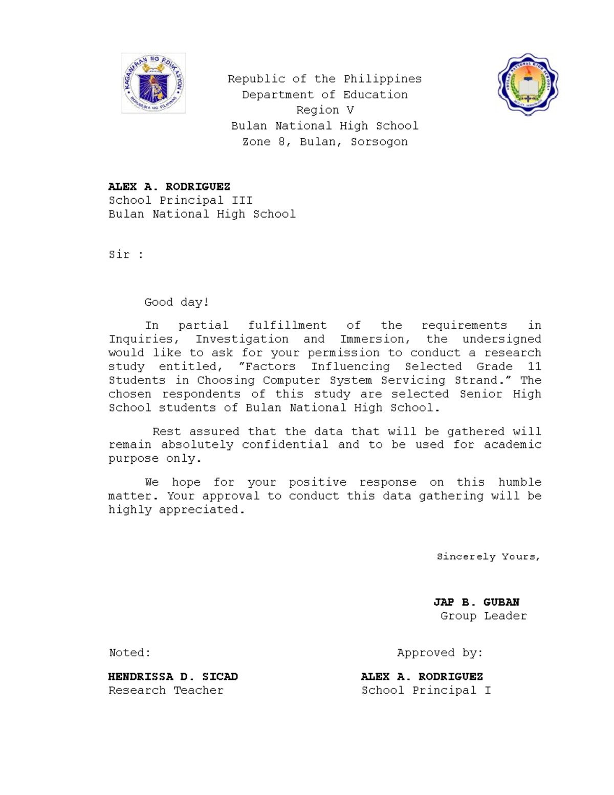 Request- Letter-FOR-THE- Principal 124554 - Republic of the Philippines ...