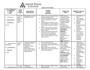 Medication Form 4 - MEDICATION FORM 4 Name of Medication a ...