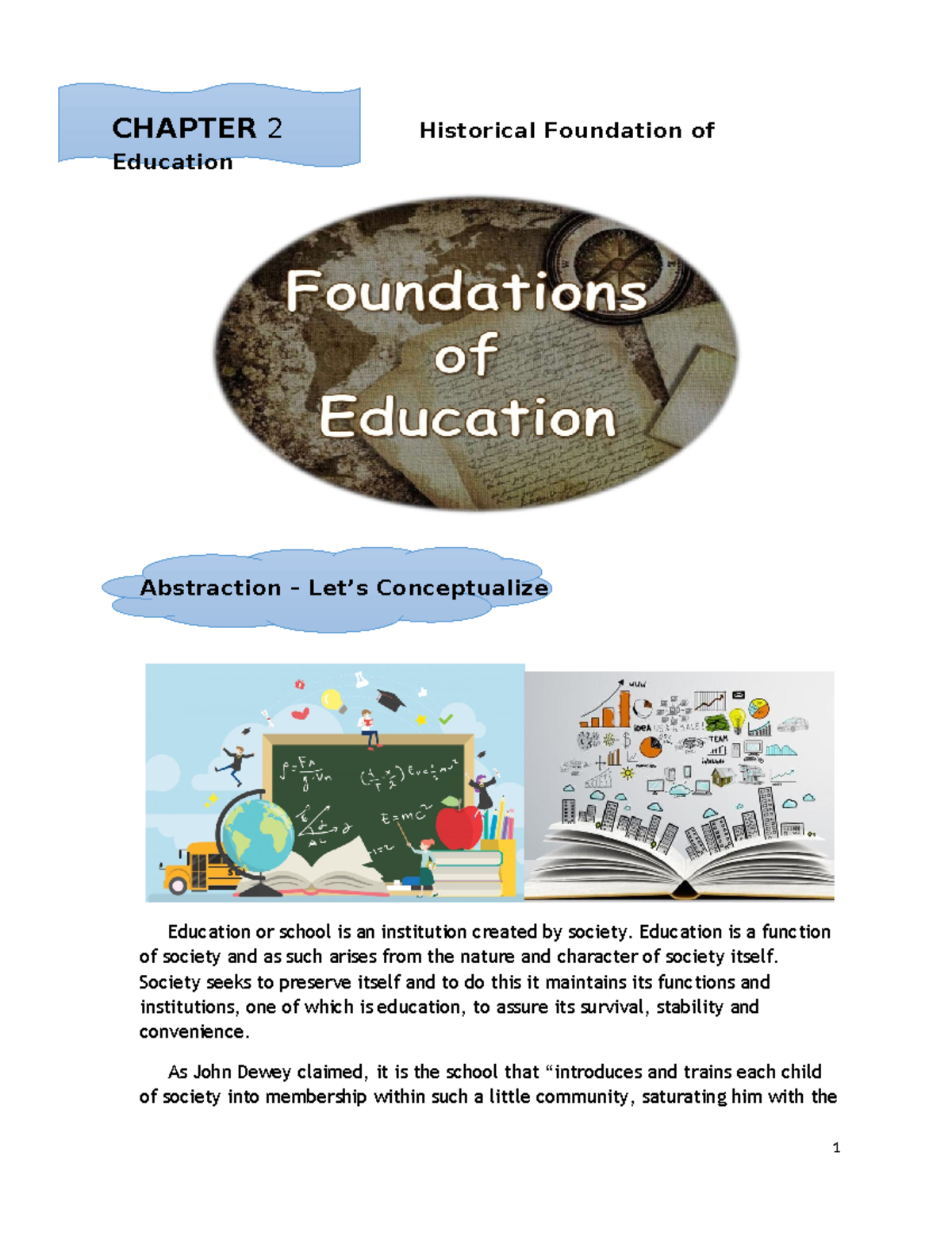 History of education - CHAPTER 2 Historical Foundation of Education ...