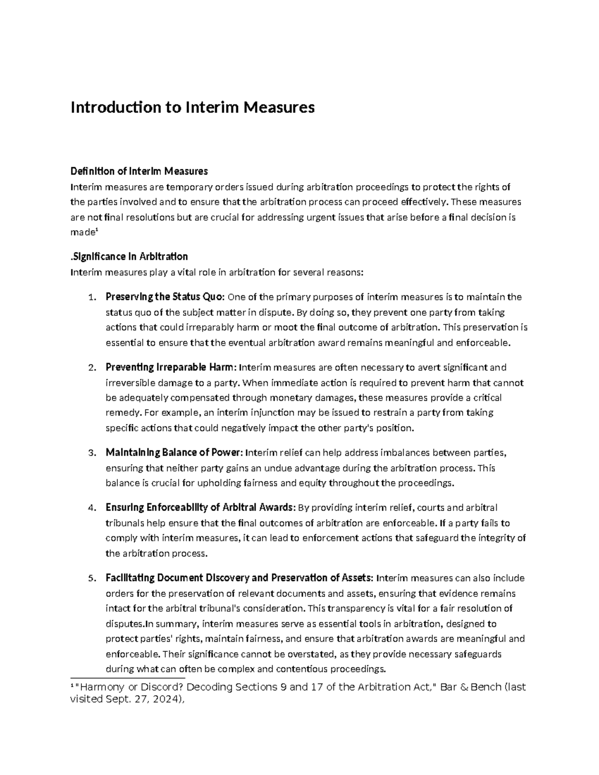 ADR - adr - Introduction to Interim Measures Definition of Interim ...