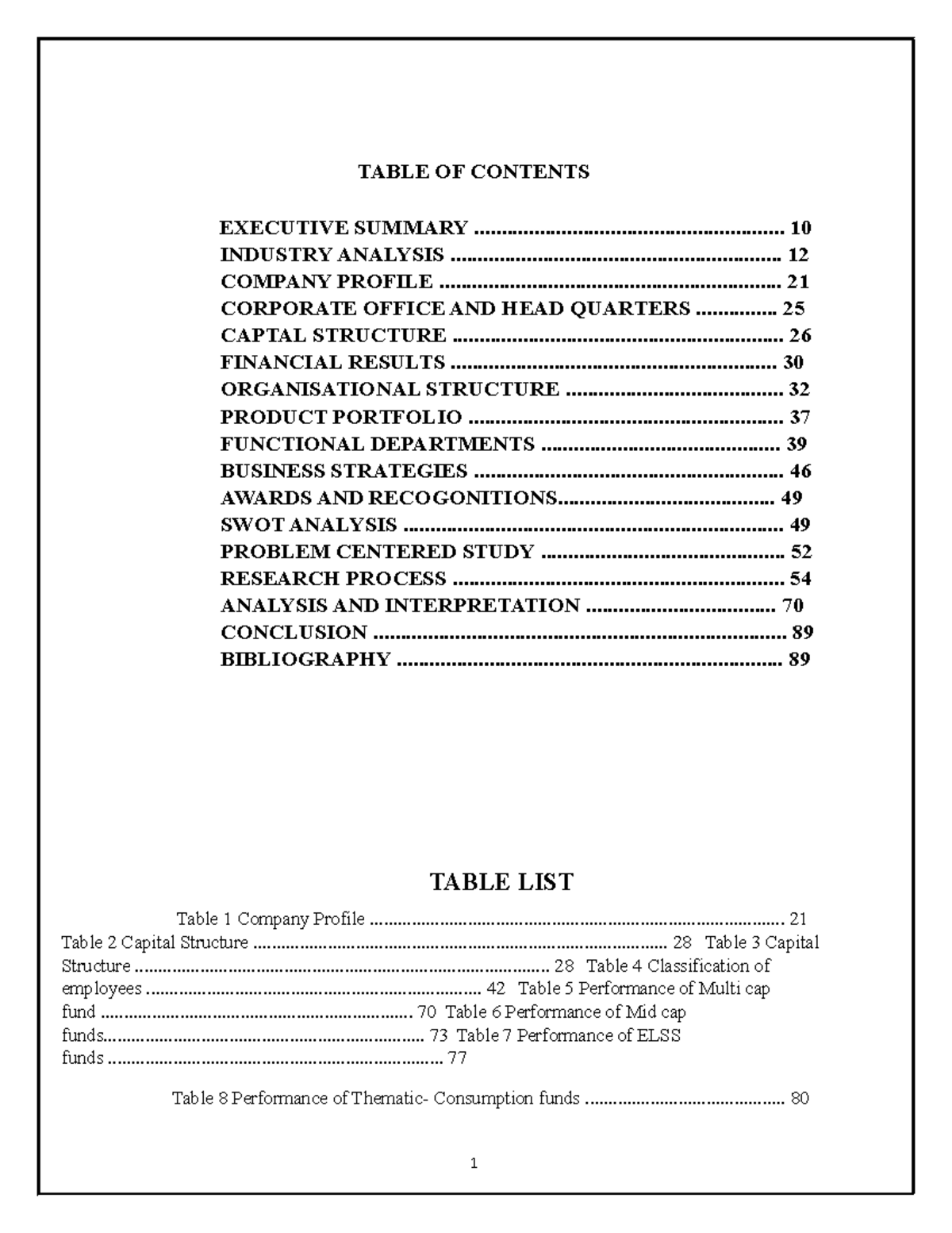 Banking- Research study - TABLE OF CONTENTS EXECUTIVE SUMMARY - Studocu