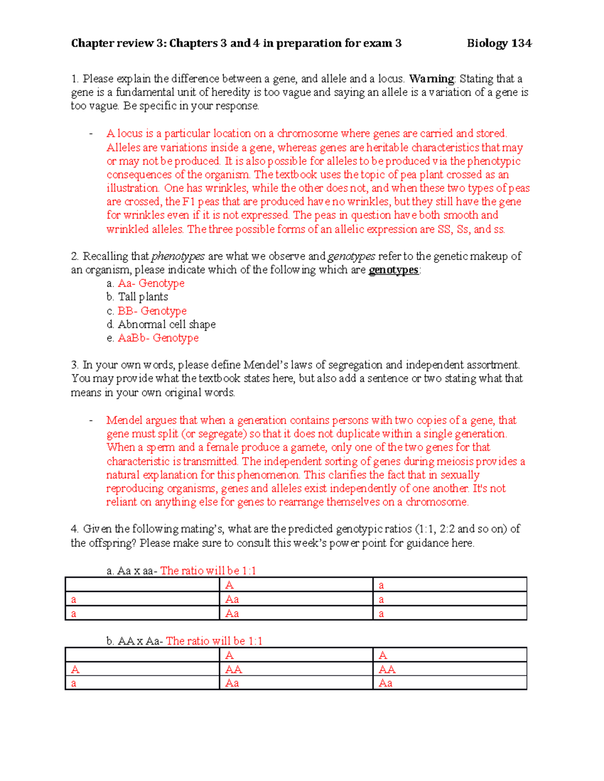 Chapter 3 Review - Chapter review 3: Chapters 3 and 4 in preparation ...