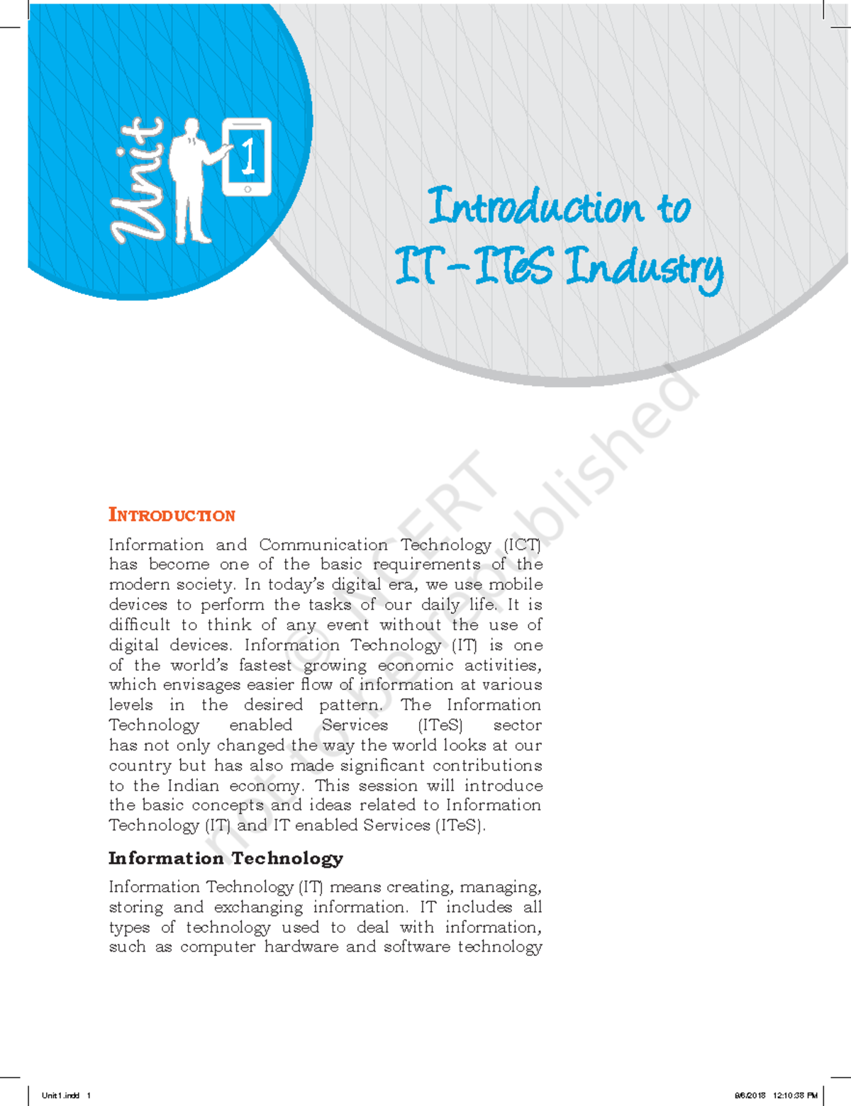 Ieeo101 - Lecture notes 7 - Introdu ction to IT – ITeS Industry 1 ...