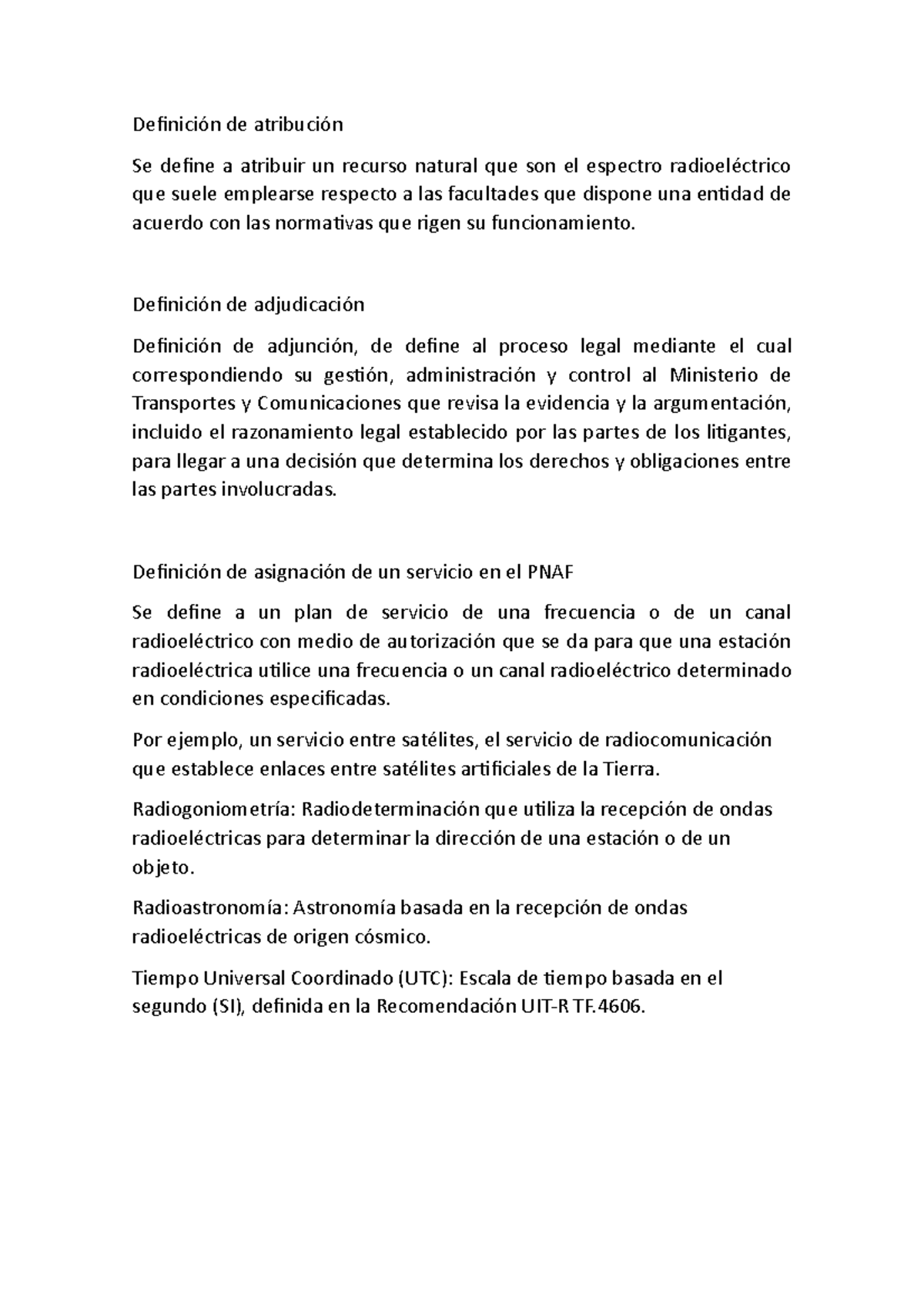 Tarea DE Antenas - Definición de atribución Se define a atribuir un ...