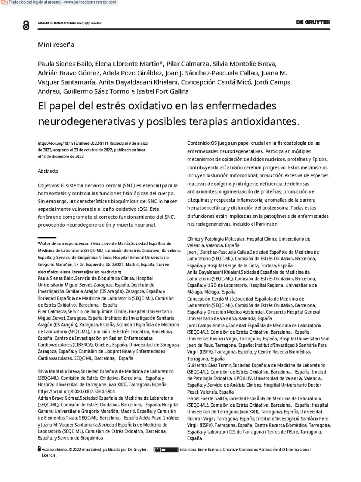 Almed 3 4 almed 2022 0111 - Laboratorio médico avanzado 2022; 3(4): 342 ...