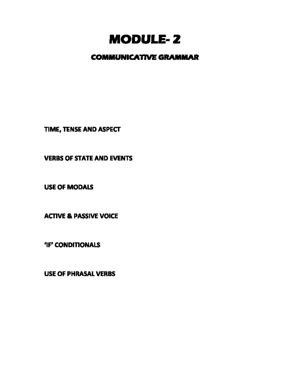 English for Communication (Module 2 and 3) - Computer Science and ...