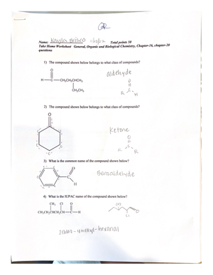 Chem 210 Chapter 13 - lecture notes - CHEM 210 - Studocu