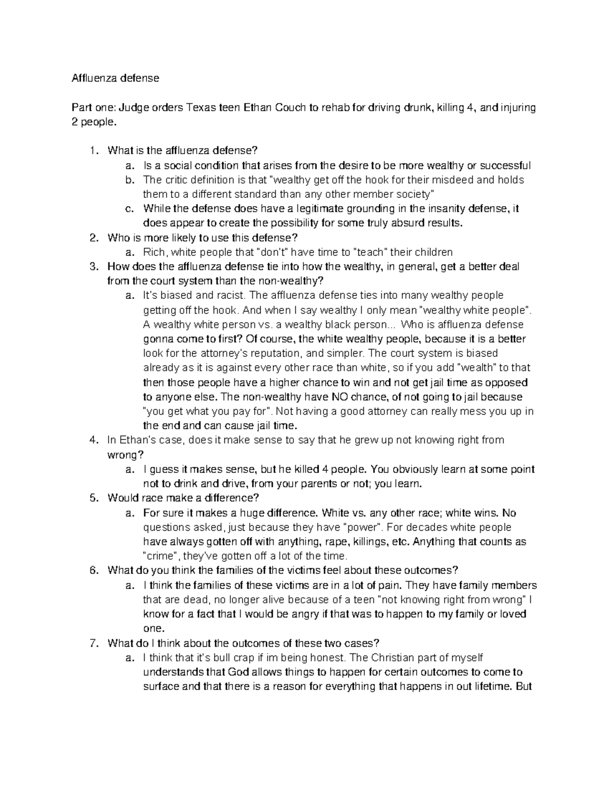 Affleunza copy - discussion - Affluenza defense Part one: Judge orders ...