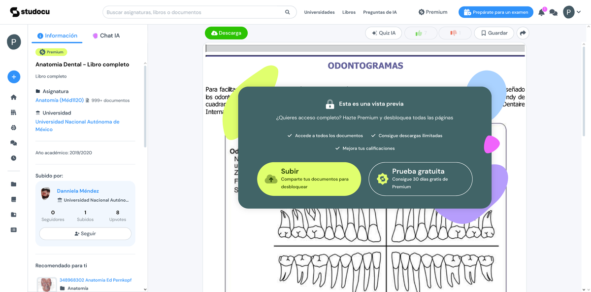Anatomia Dental - Libro completo - Odontogramas Para facilitar la escritura y elaboración de la ...