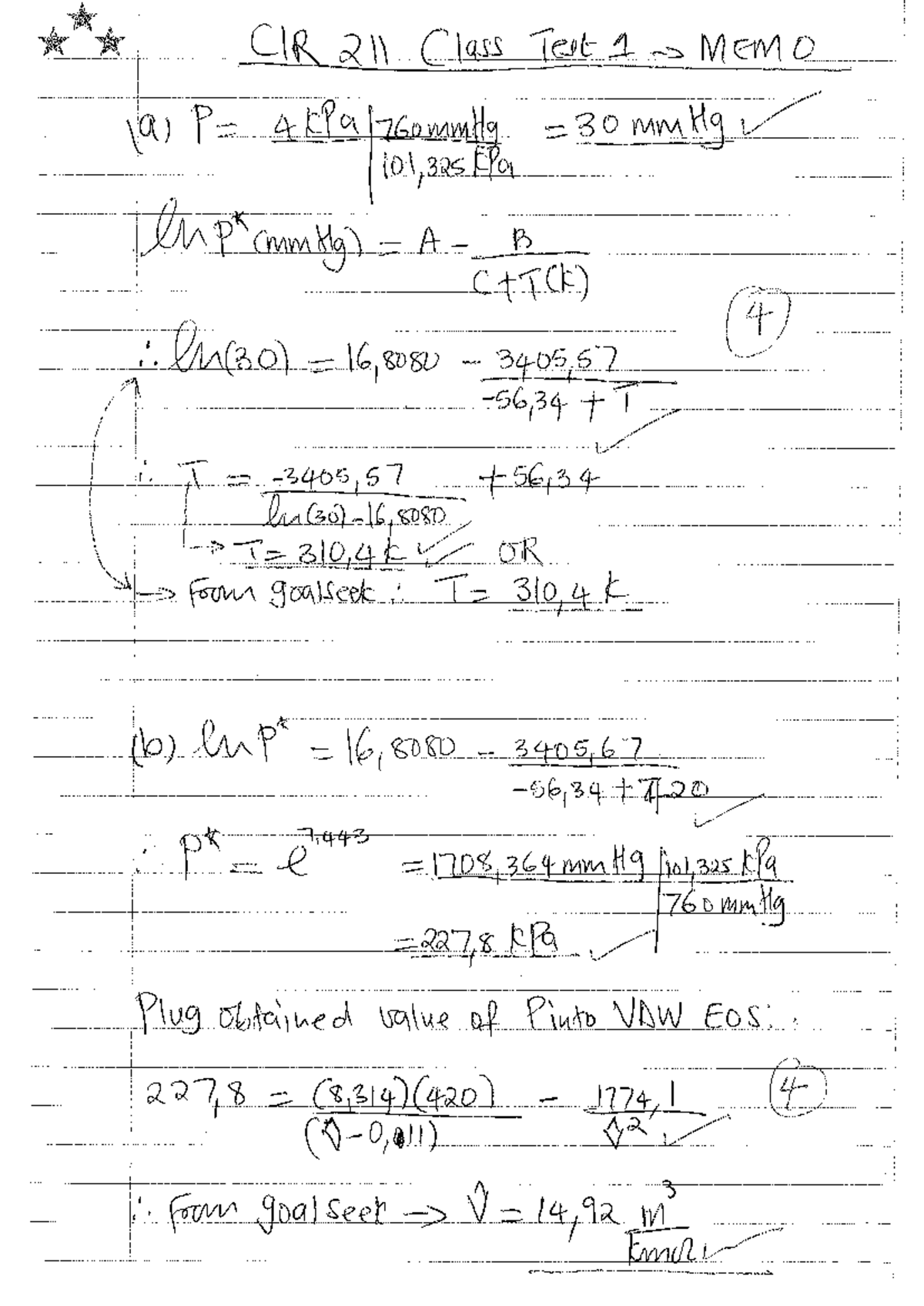 CIR 211 Class Test 1 MEMO 2024 - CIR 211 - Studocu