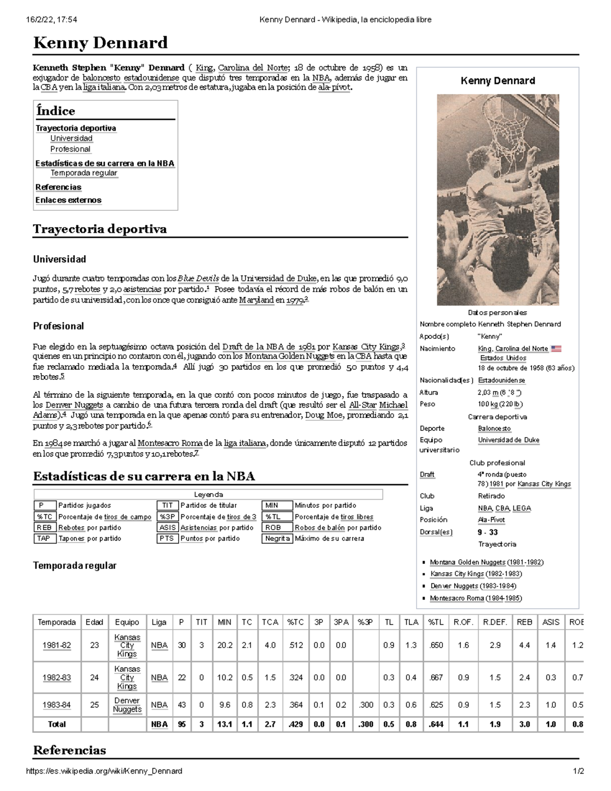 Kenny Dennard una biografia - 16/2/22, 17:54 Kenny Dennard - Wikipedia ...