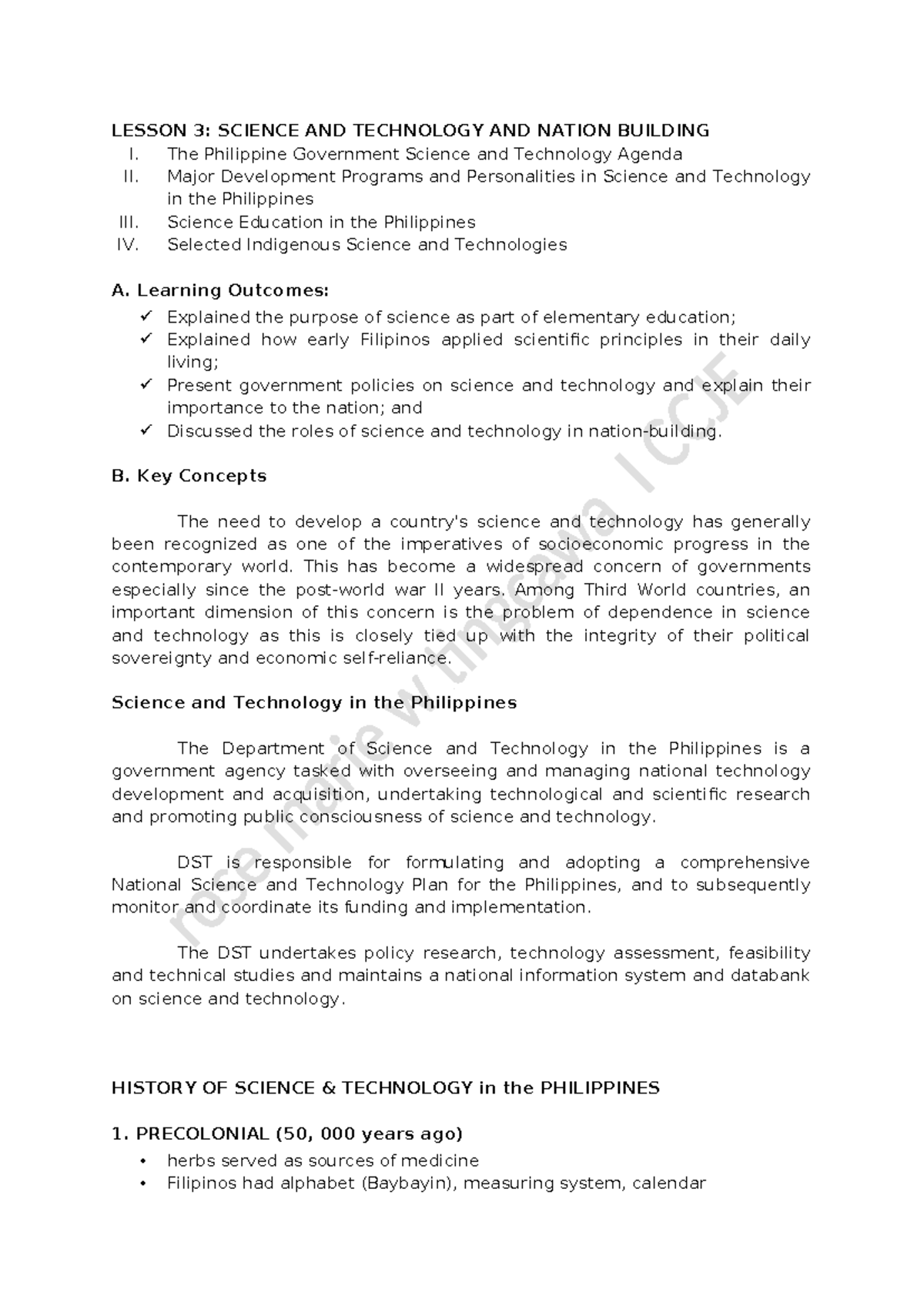 Lesson scienceeeeee - For science society and technology subject ...