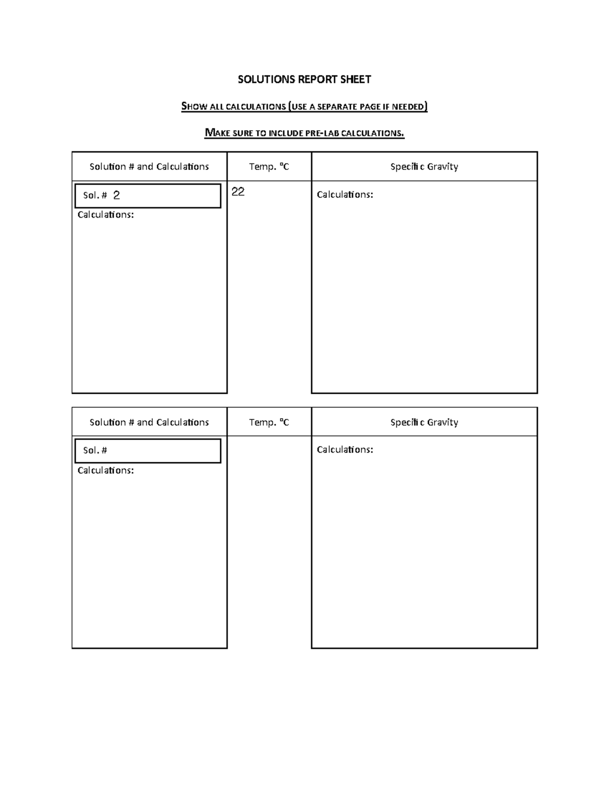 2. Solutions Report Sheet P2024 fillable - SOLUTIONS REPORT SHEET SHOW ...