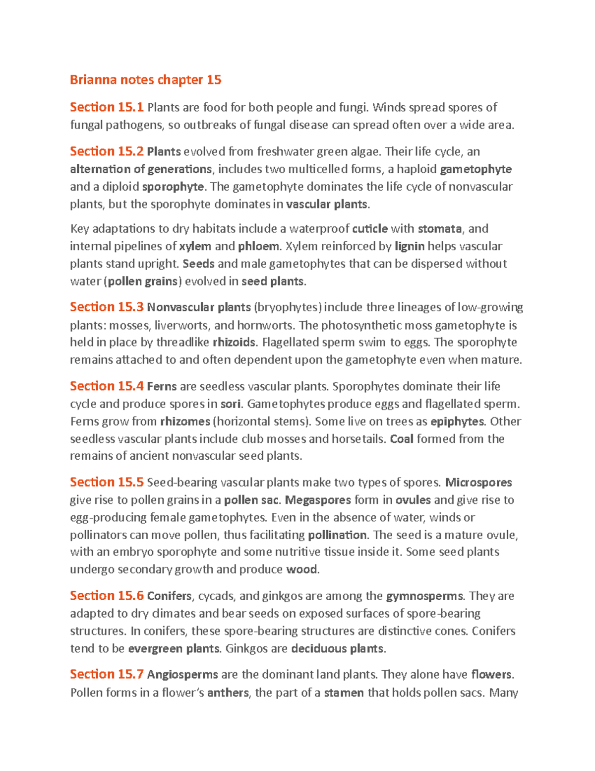 Biology - this goes over everything for chapter 15, 16, 3, and some ...