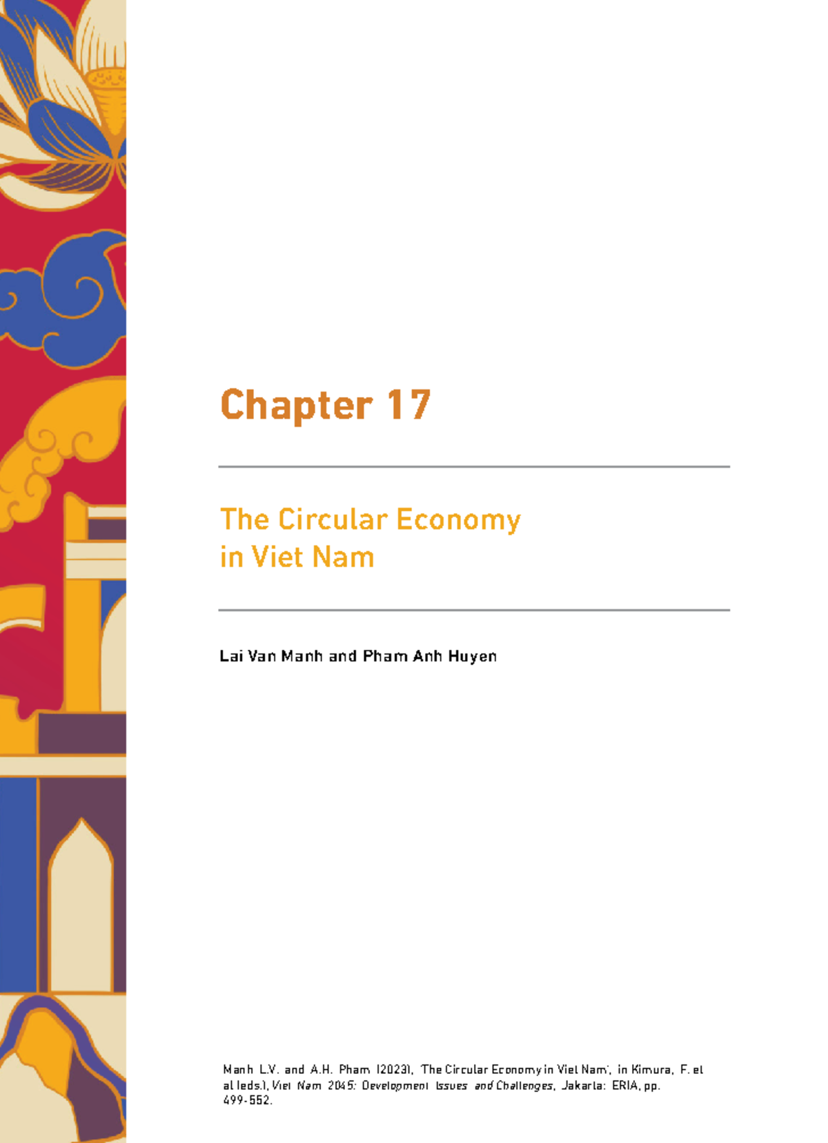 21 ch.17-Circular-Economy in Vietnam - Lai Van Manh and Pham Anh Huyen Chapter 17 The Circular ...
