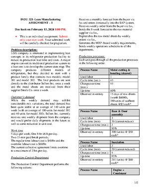 Lean Manufacturing Lec - Organising for Lean on its head and undoing a ...