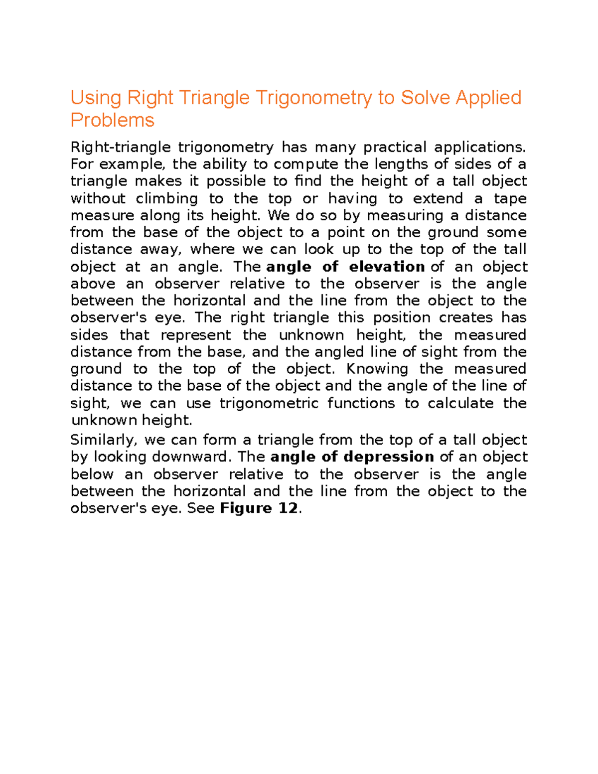 4-1 Reading and Participation Activities Right Triangle Trigonometry 4 ...